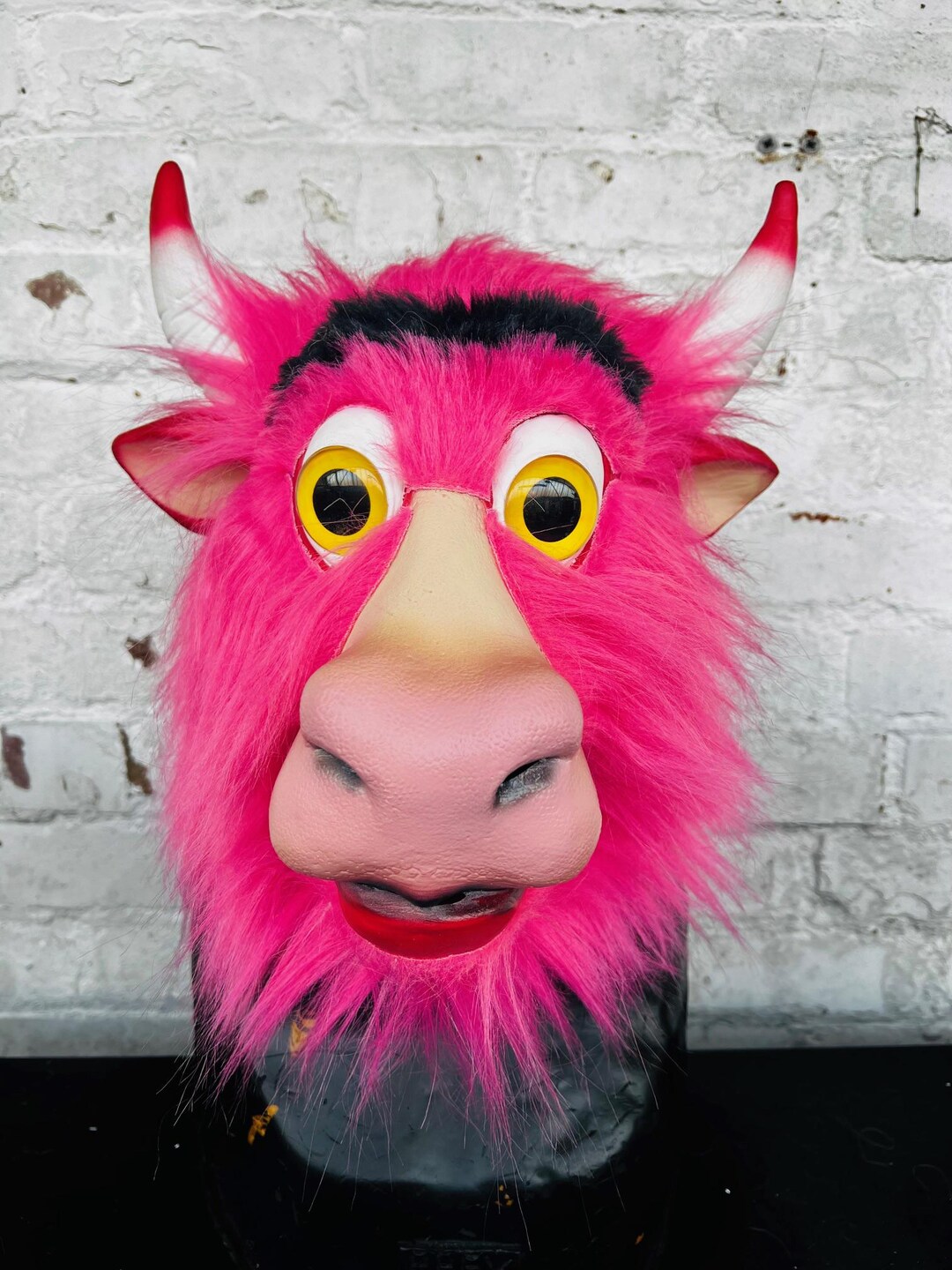 Funny Pink Bull Mask Latex Farm Animals Cow Head Masks - Etsy UK