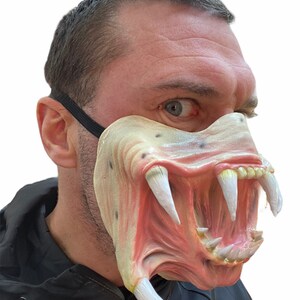 Predator Space Alien Monster Half Face Latex Mask - Etsy