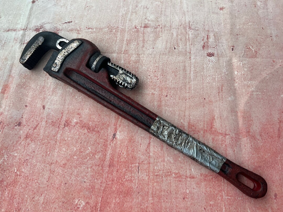 Pipe Wrench Movie Prop Customized PU Horror Bloody Weapon Spanner - Etsy