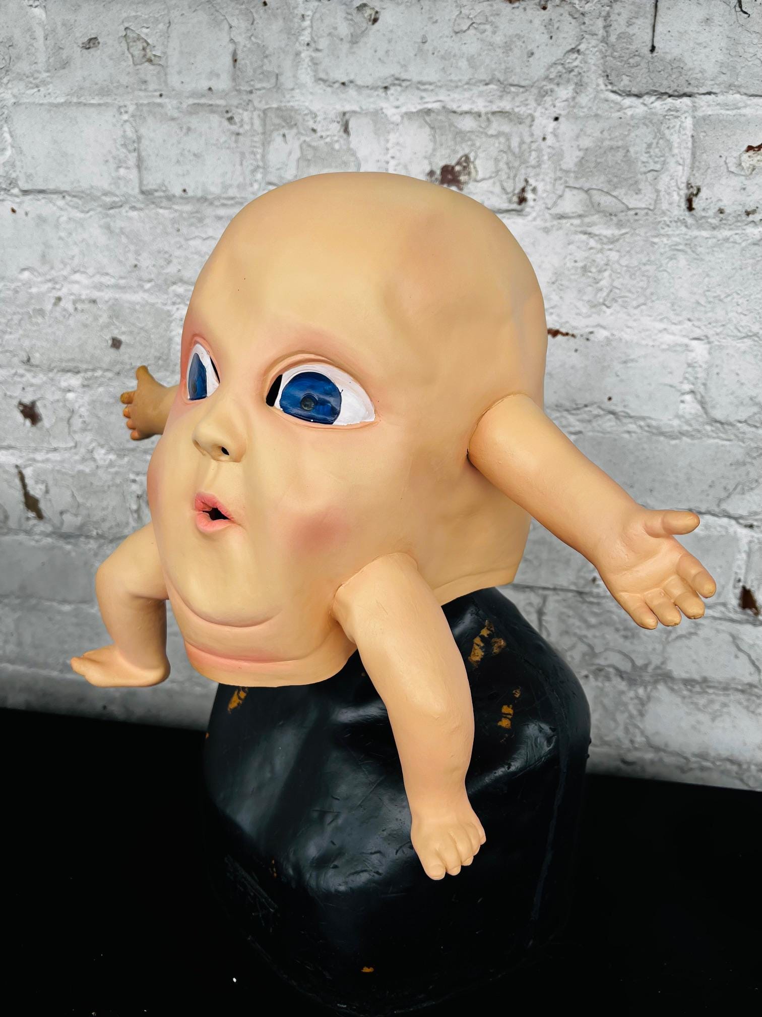 Creepy Baby Doll Mask With Arms & Legs Attached, Scary Halloween Masks ...