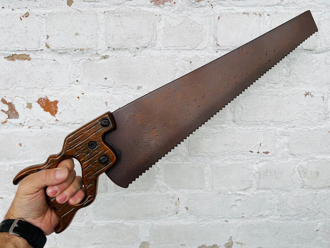 Vintage Style Hand Saw PU Movie Prop Horror Hacksaw Accessory - Etsy