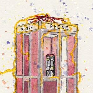 BILL and TED Telephone Booth Fine Art Quality Print (multiple Sizes ...