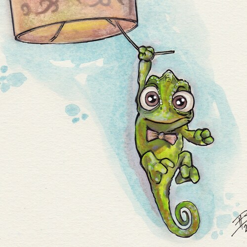 Tangled Pascal Fine Art Quality Print multiple Sizes / so | Etsy