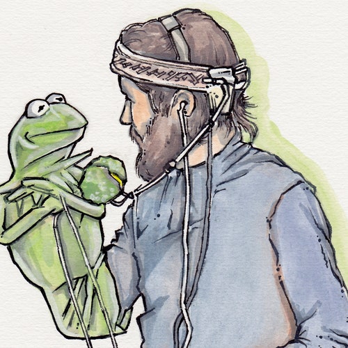 Kermit Portrait / Fine Art Quality Print multiple Sizes / - Etsy