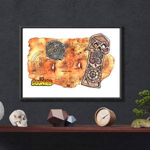 The Goonies Treasure Map Fine Art Quality Print (multiple Sizes ...
