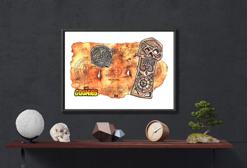 The Goonies Treasure Map Fine Art Quality Print (multiple Sizes ...