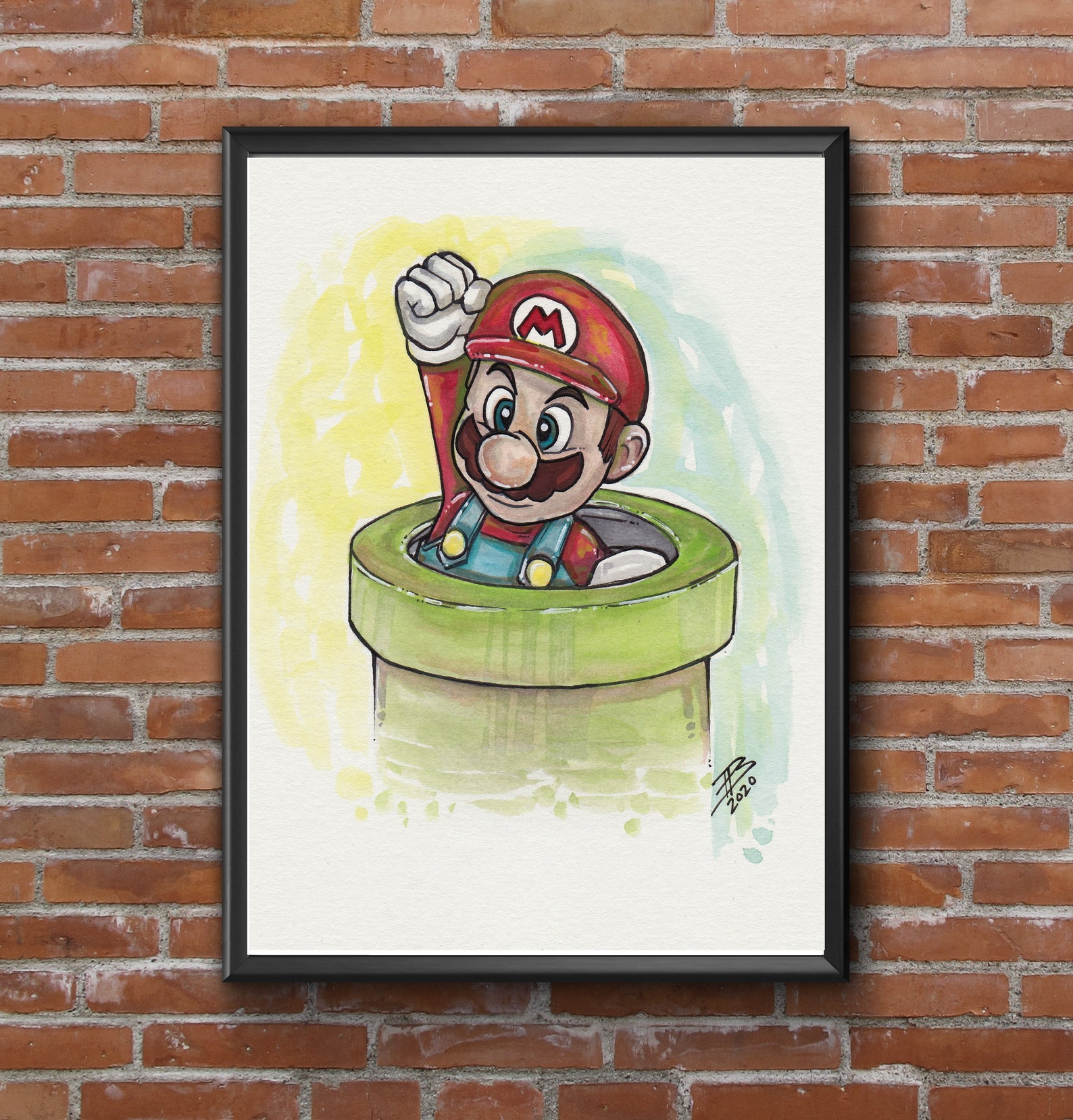 MARIO Fine Art Quality Print multiple Sizes / Super Mario - Etsy