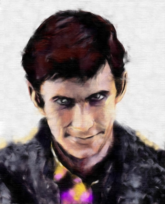 Psycho NORMAN BATES Fine Art Print multiple Sizes Anthony | Etsy