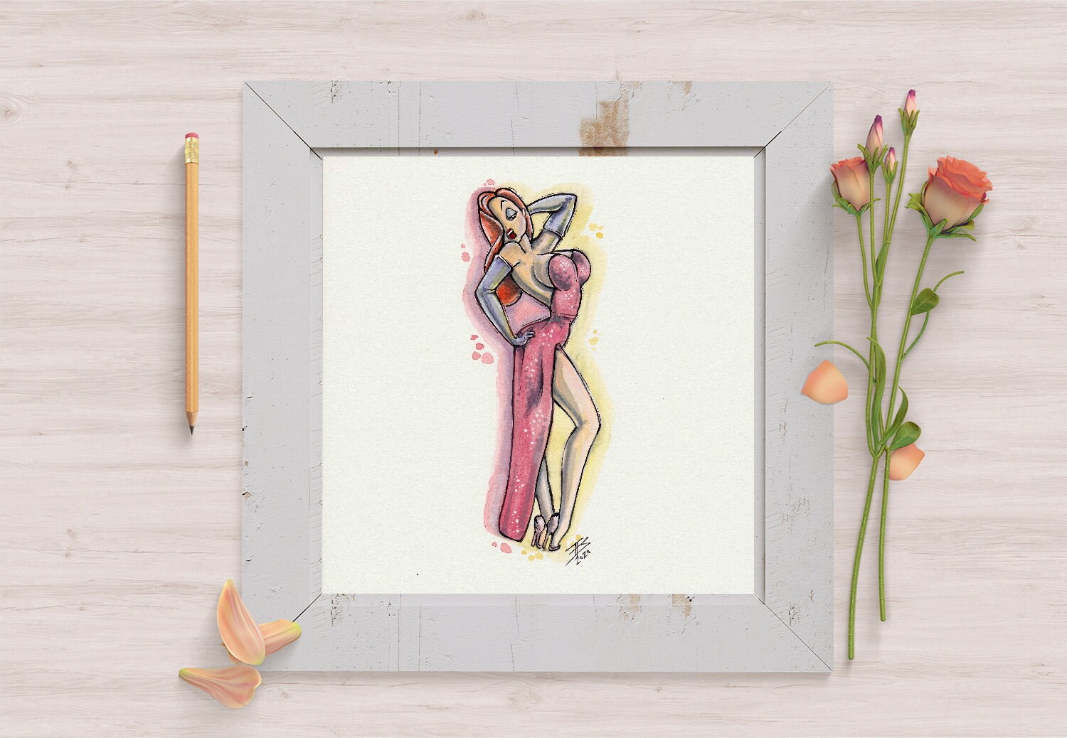 Stunning Jessica Rabbit Fine Art Quality Print multiple - Etsy