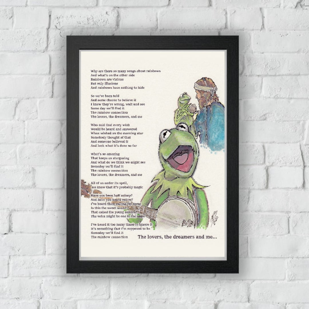RAINBOW CONNECTION From the Muppet Movie / Fine Art Quality Print - Etsy