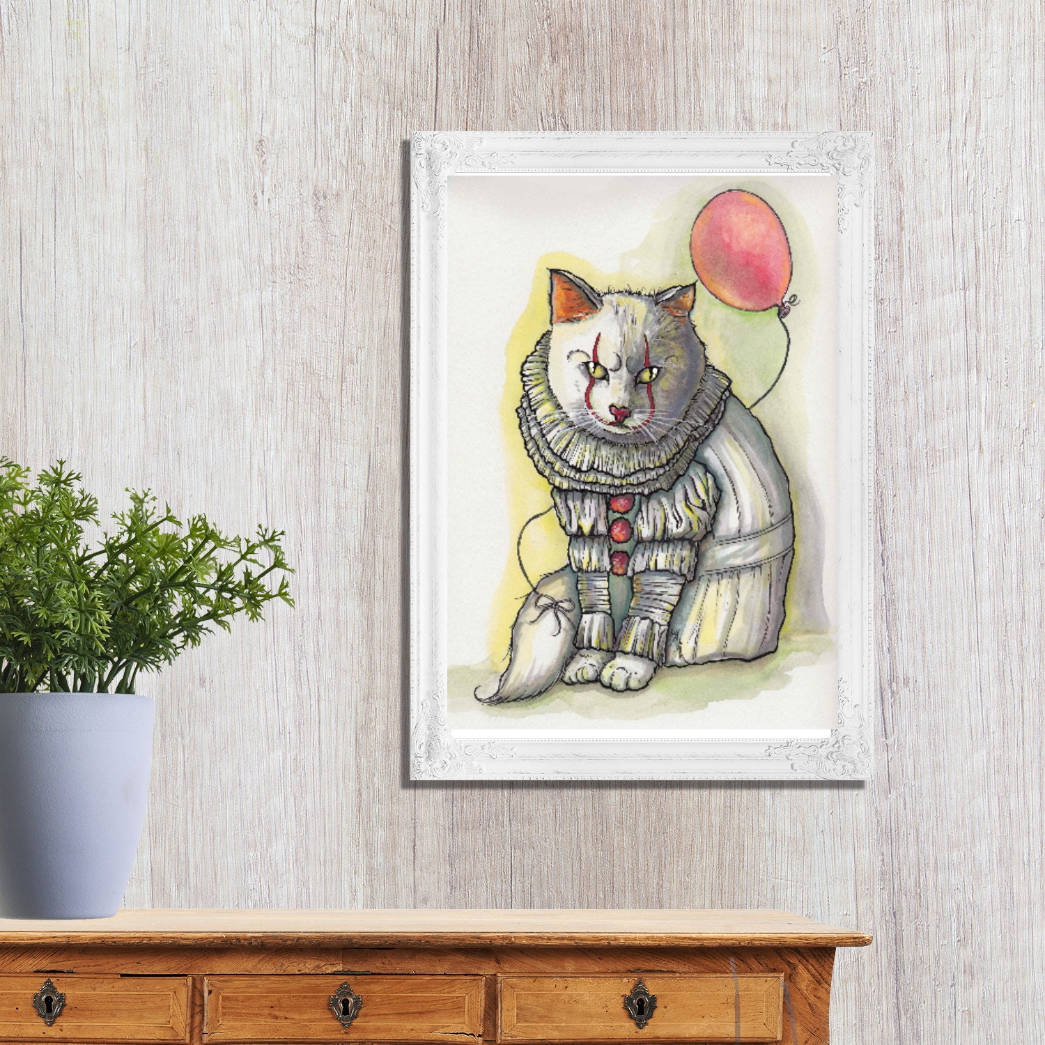 Pennywise Cat Fine Art Quality Print Multiple Sizes / | Etsy