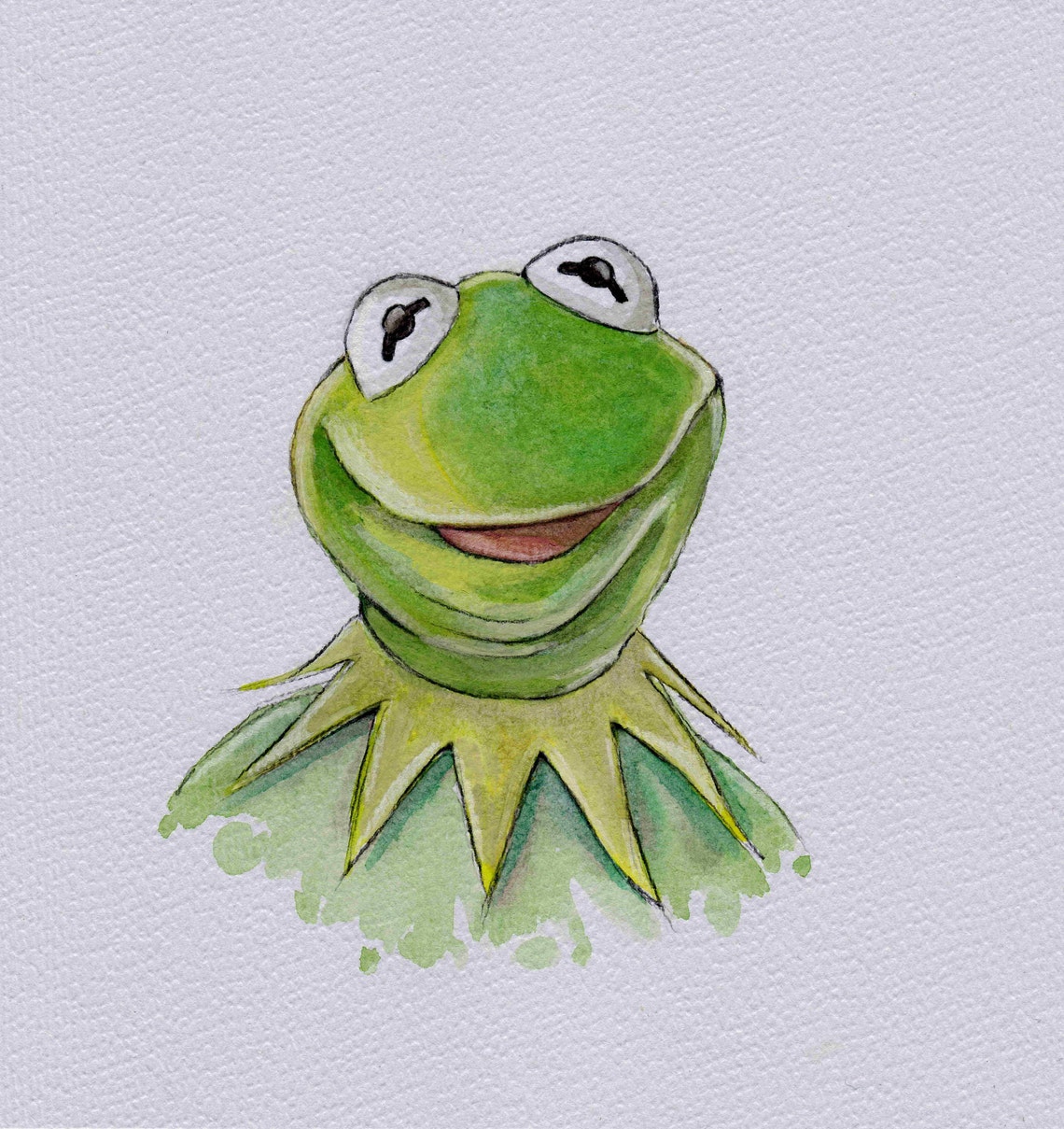 Kermit Portrait / Fine Art Quality Print (multiple Sizes) / Muppets ...