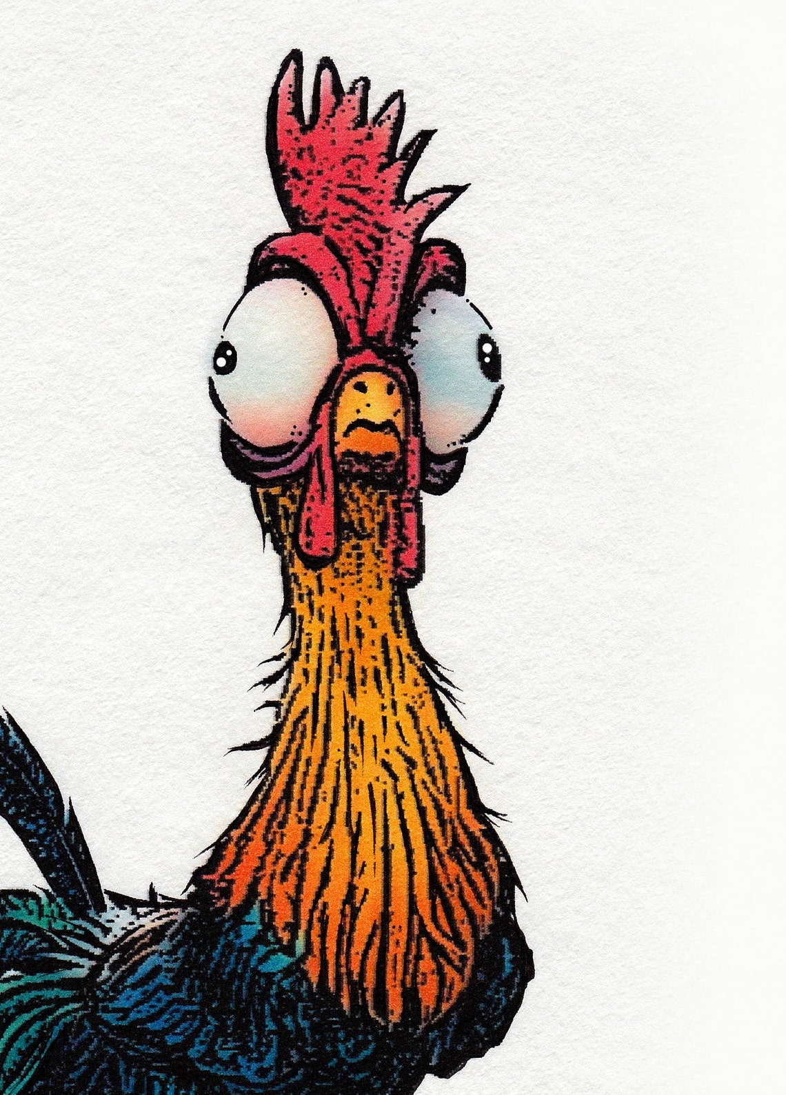 HEIHEI Fine Art Quality Print (multiple Sizes) / Moana Hei Hei Art ...