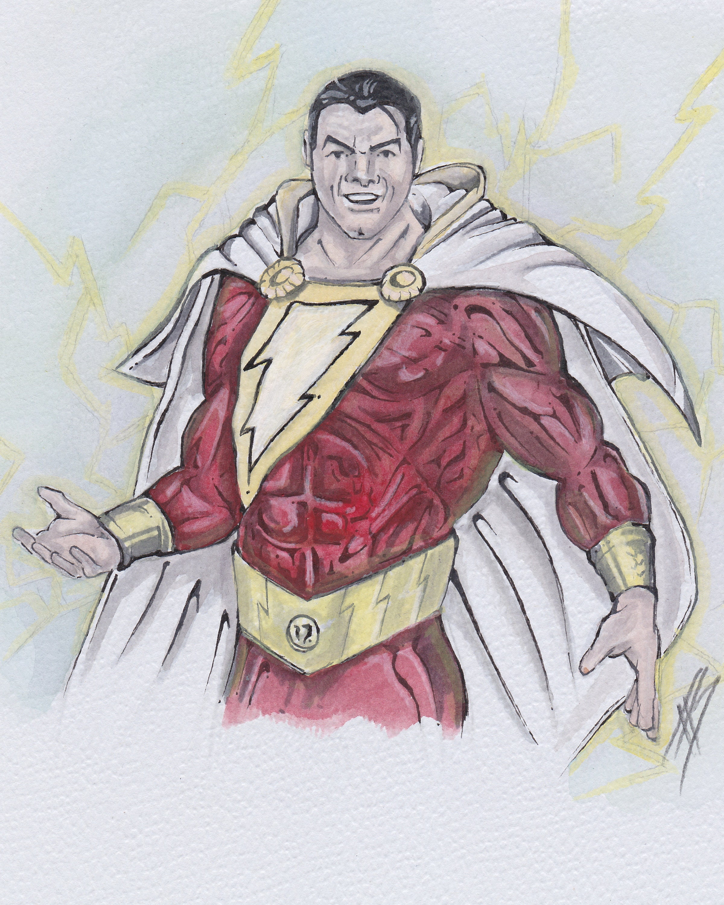 Shazam New 52 Drawing