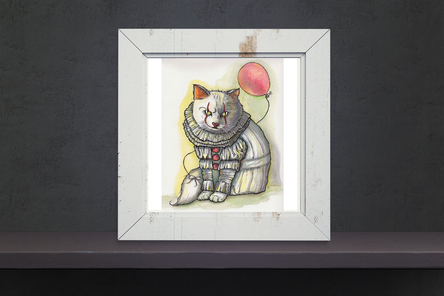Pennywise Cat Fine Art Quality Print Multiple Sizes / | Etsy