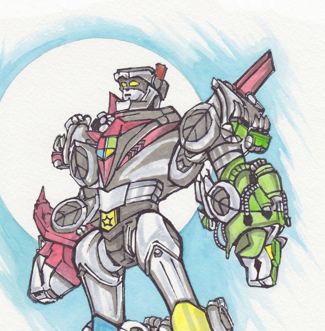VOLTRON Fine Art 8" X 10" Print Artist Phil Born Legendary Defender ...