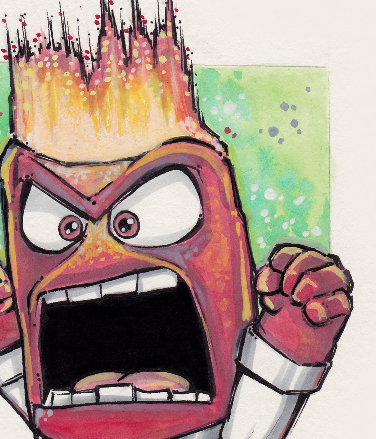 ANGER EMOTION Fine Art Quality Print Multiple Sizes / Inside | Etsy