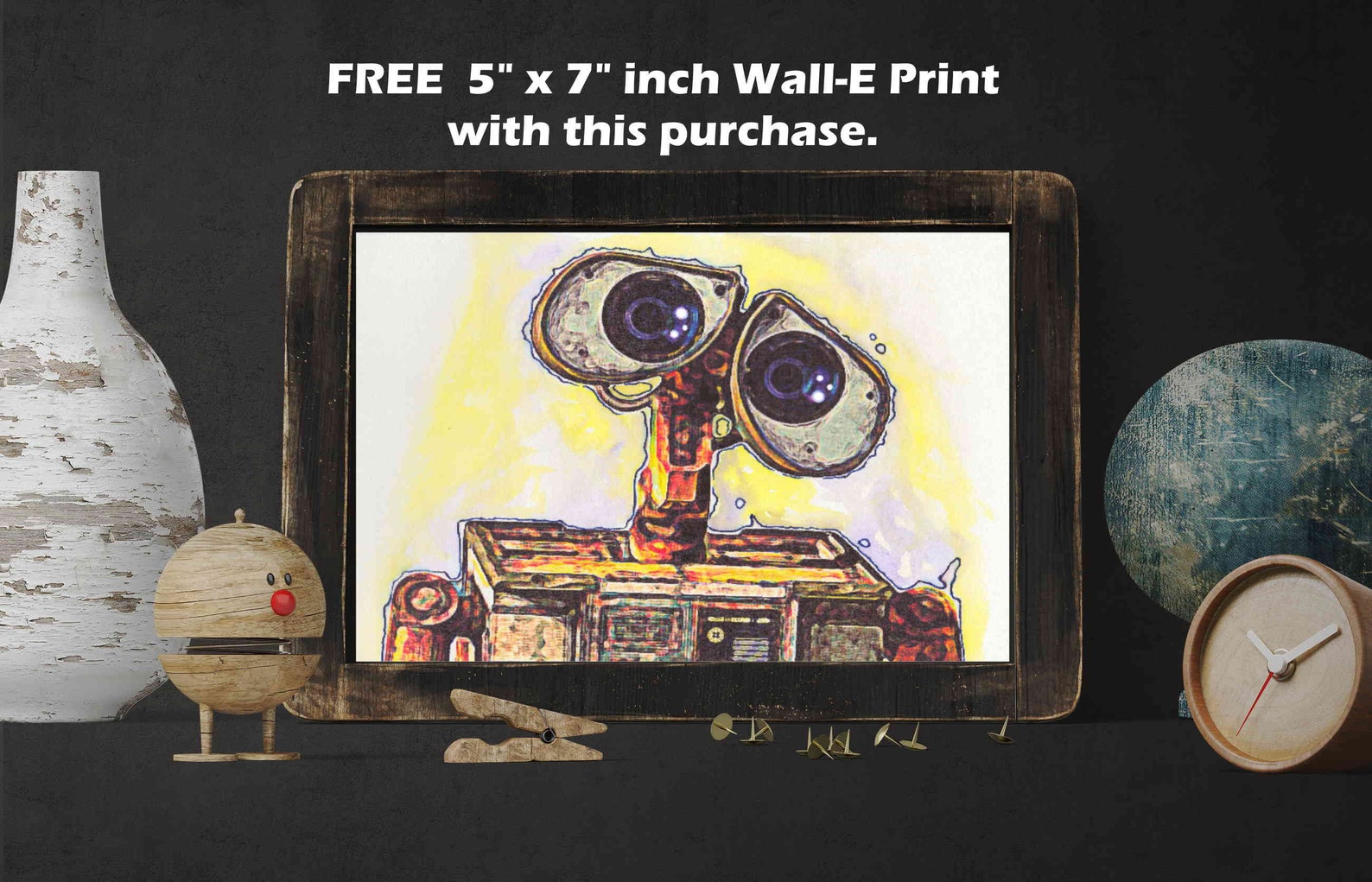 WALL-E BOOT PLANT Fine Art Quality Print (multiple Sizes) / Disney ...