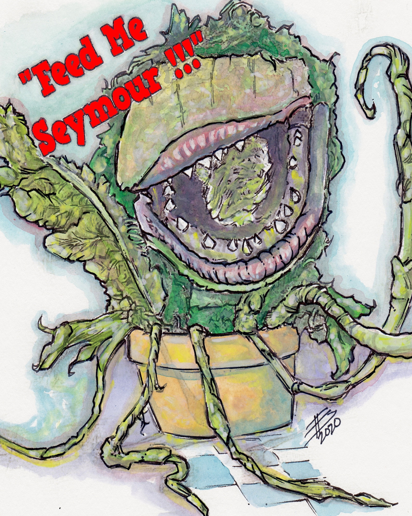 Audrey 2 LITTLE SHOP of HORRORS Fine Art Quality Print - Etsy