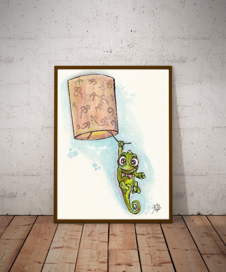 Tangled Pascal Fine Art Quality Print (multiple Sizes) / so Adorable ...