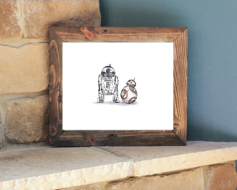 Star Wars Print multiple Sizes BB8 Art R2D2 Poster Star | Etsy
