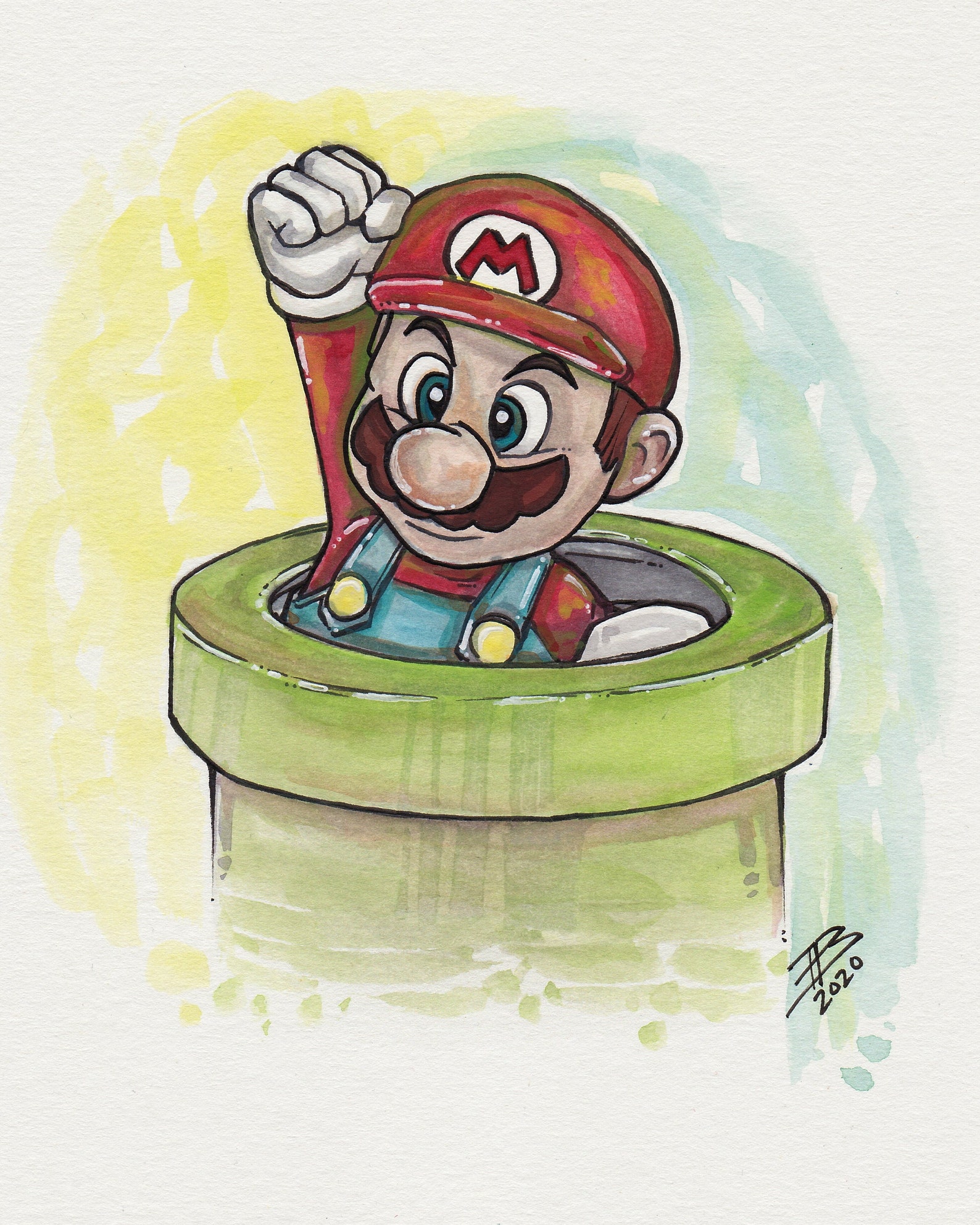 MARIO Fine Art Quality Print Multiple Sizes / Super Mario | Etsy