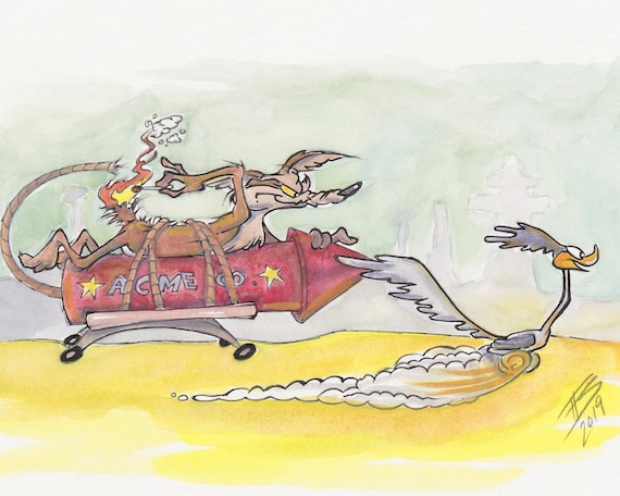 Roadrunner En Coyote Acme Stars Of Space Jam: Road Runner & Wile E.