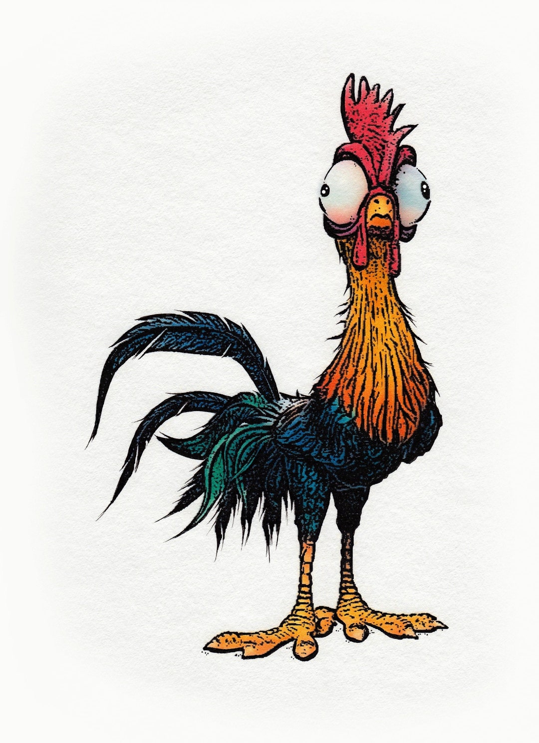 HEIHEI Fine Art Quality Print (multiple Sizes) / Moana Hei Hei Art ...