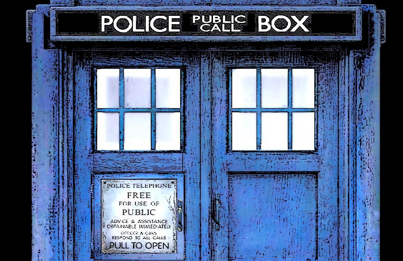 Dr Who POLICE BOX Fine Art Quality 8 x 10 Print | Etsy