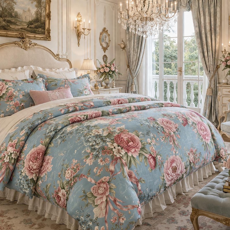 Dusty Blue Comforters - Etsy