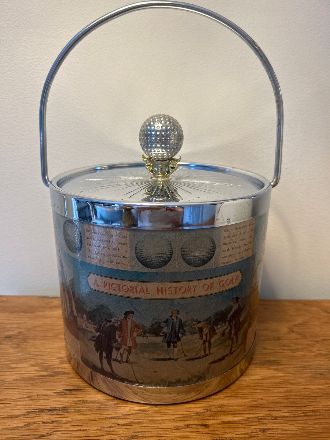 Vintage Golf Ice Bucket , Old Ice Bucket, Golf Themed Ice Bucket - Etsy