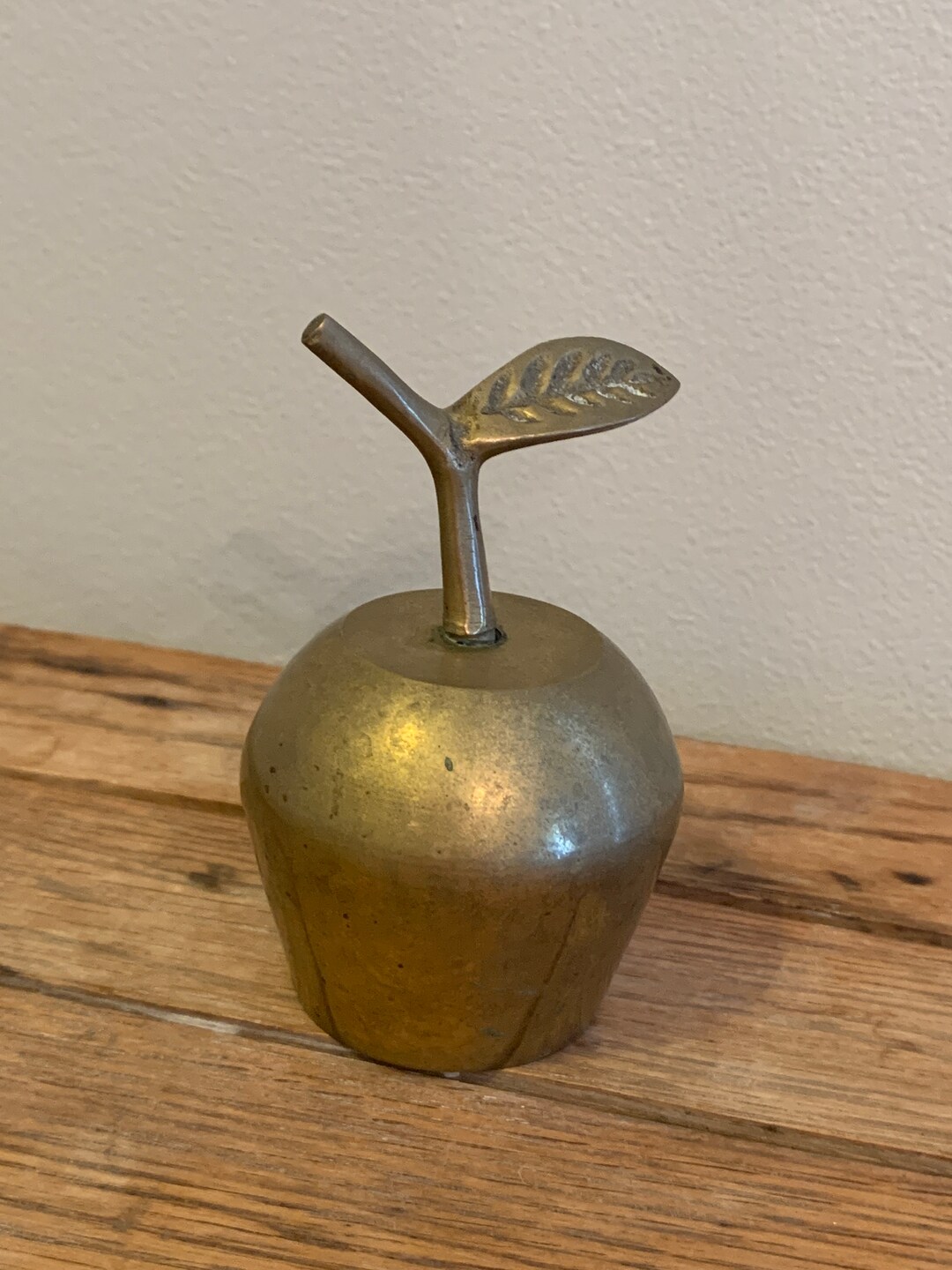 Vintage Brass Apple Bell - Etsy