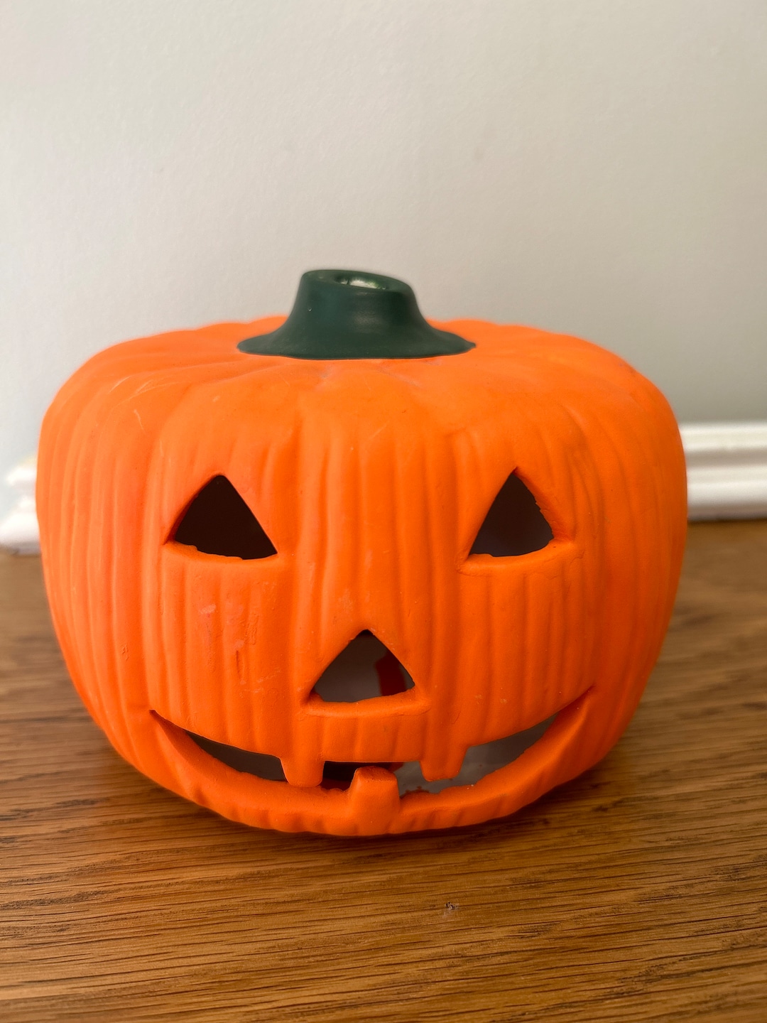 Vintage Pumpkin Ceramic Luminary, Jack O Lantern, Halloween Decor - Etsy