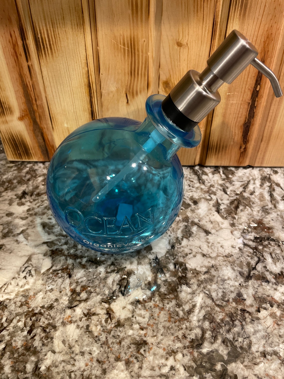 Ocean Organic Vodka Soap Dispenser Crafted in Hawaii - Etsy