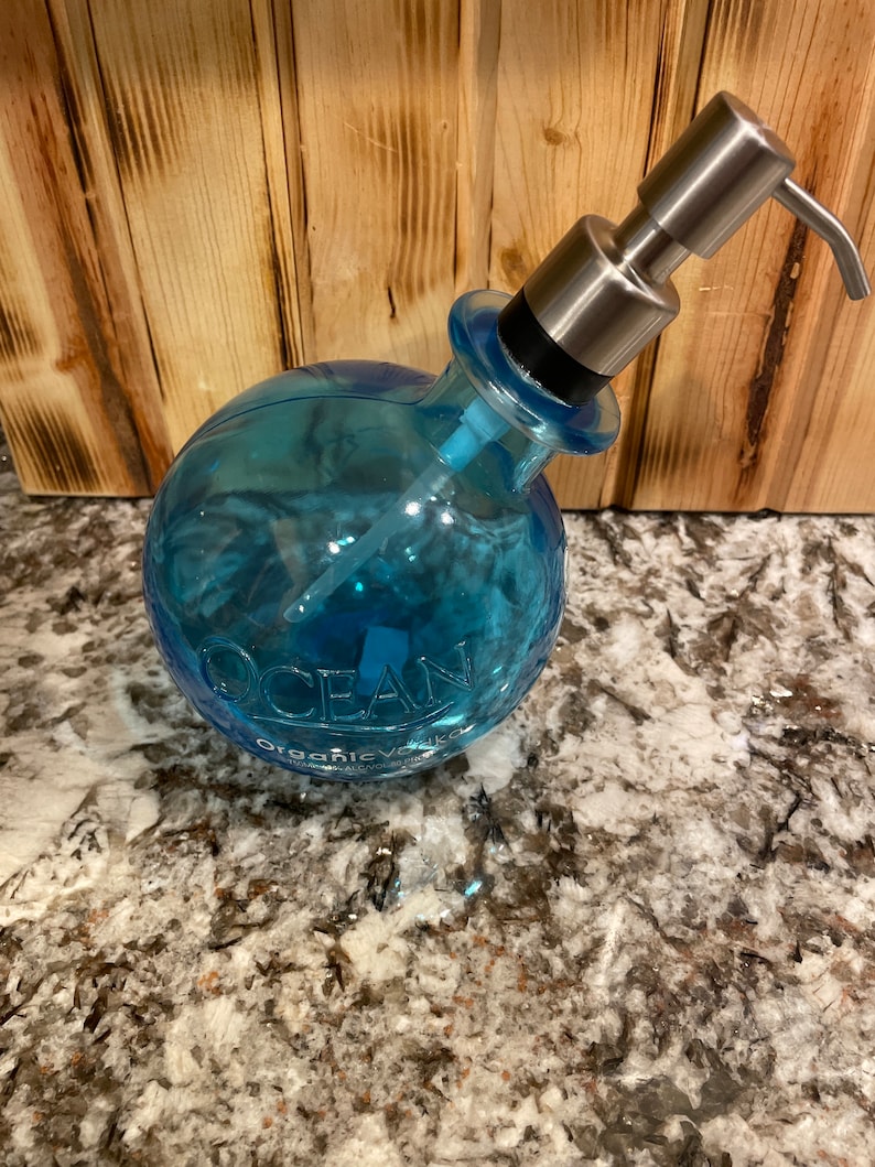 Ocean Organic Vodka Soap Dispenser Crafted in Hawaii - Etsy