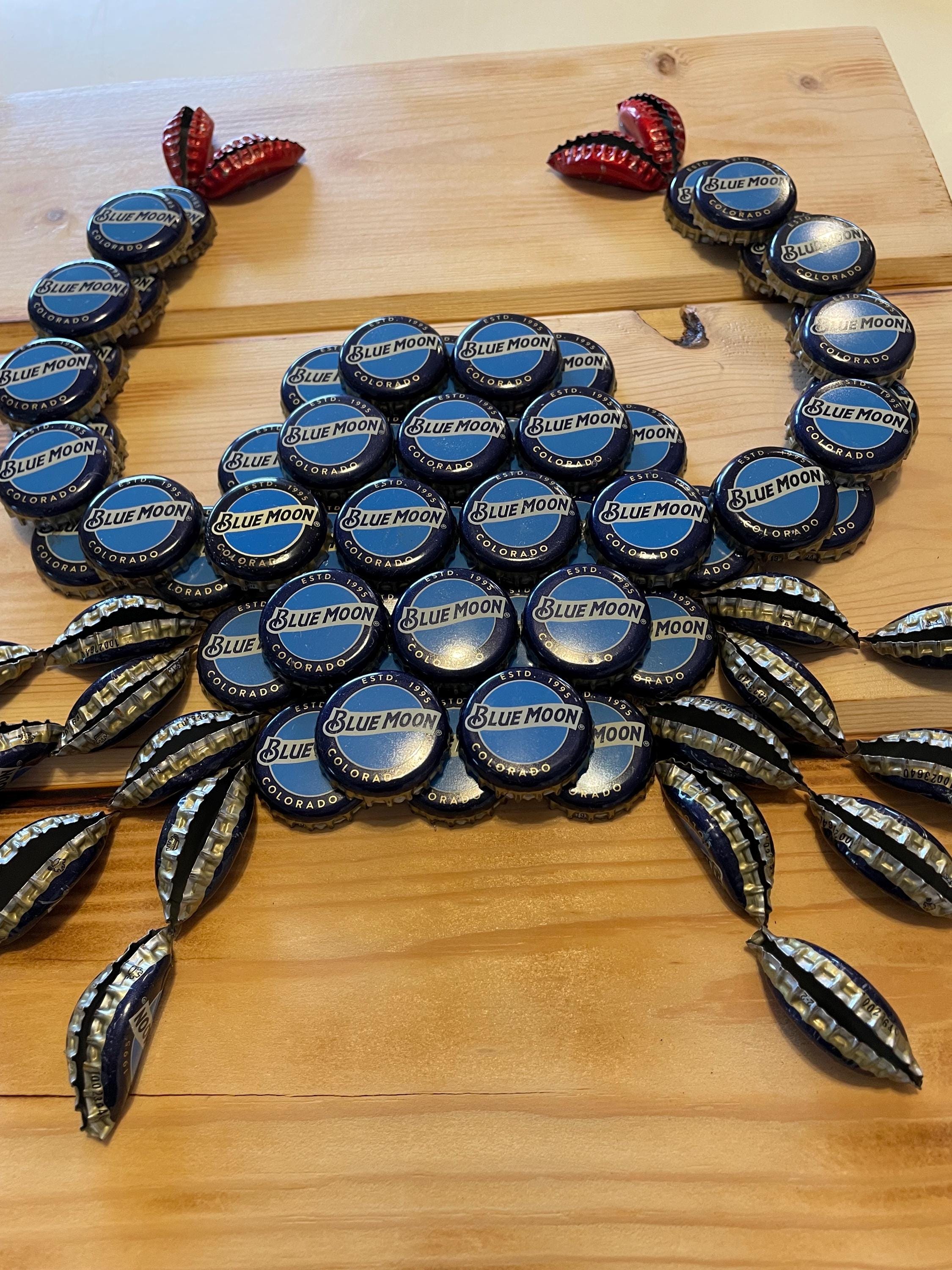 Blue Moon Beer Bottle Cap Crab Wall Hanging - Etsy