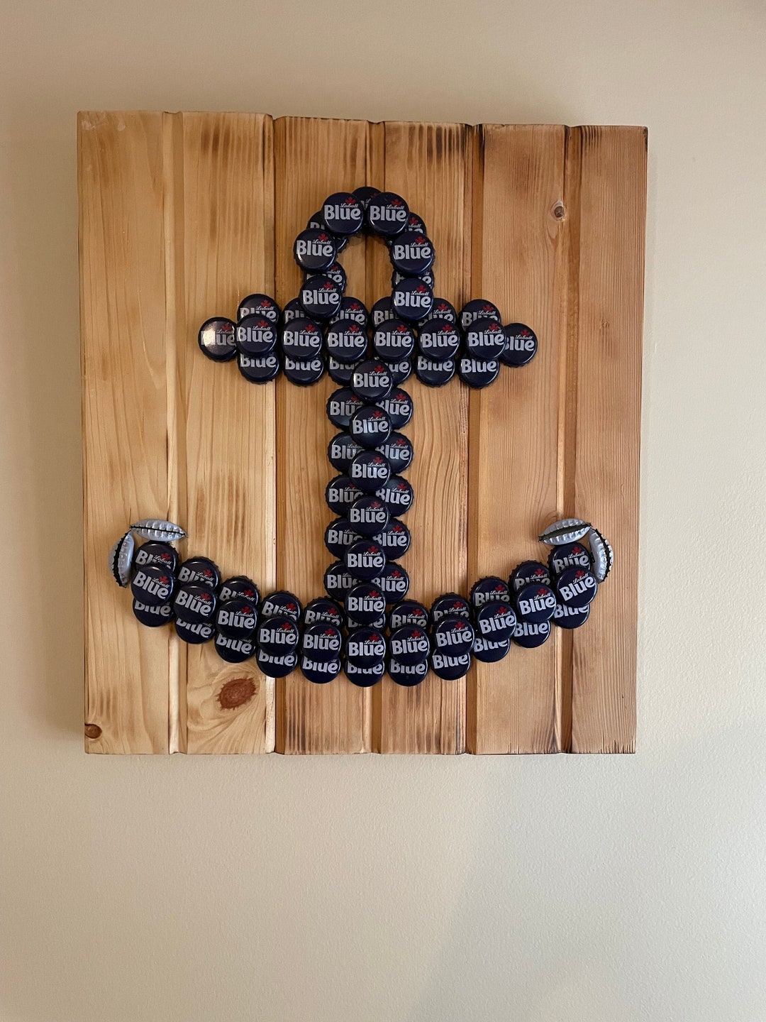 Bottle Cap Anchor Labatts Blue - Etsy
