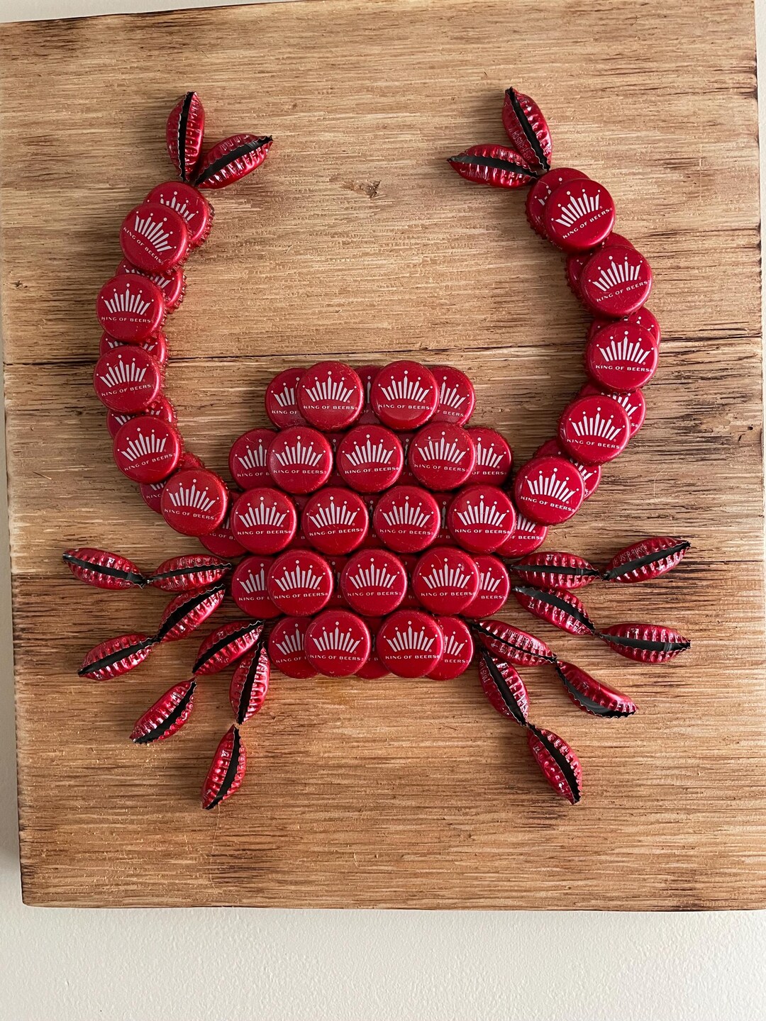 Budweiser Beer Bottle Cap Crab Wall Hanging - Etsy