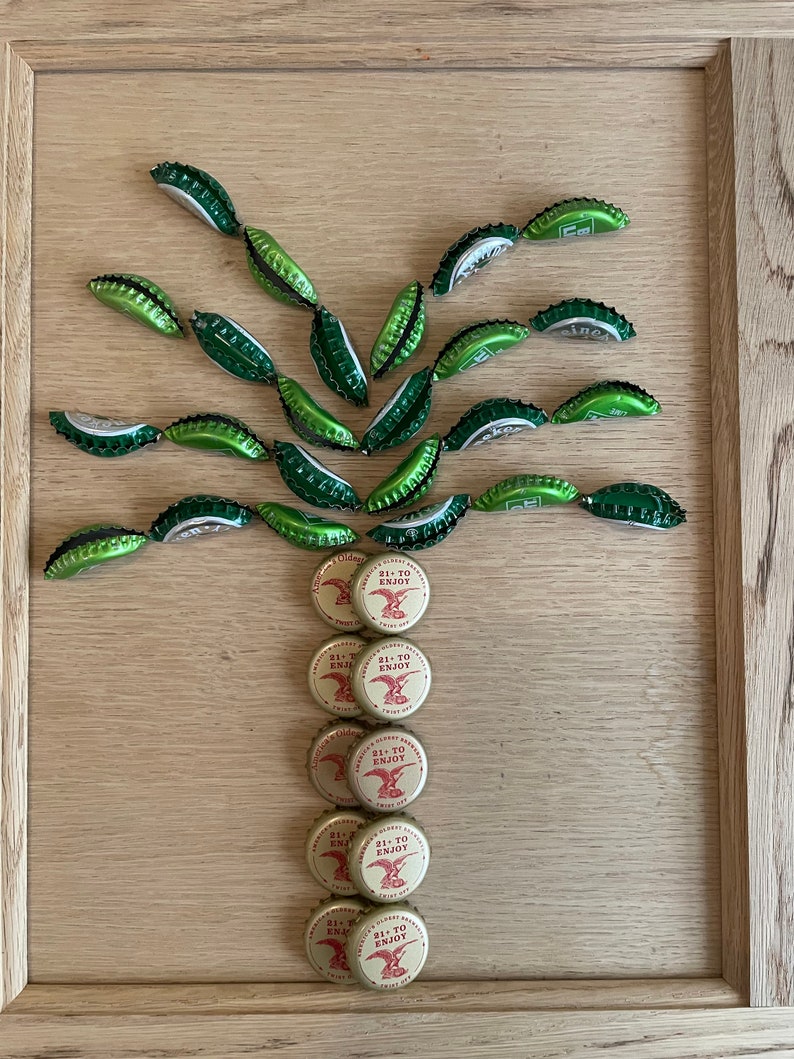 Bottle Cap Palm Tree Wall Hanging - Etsy