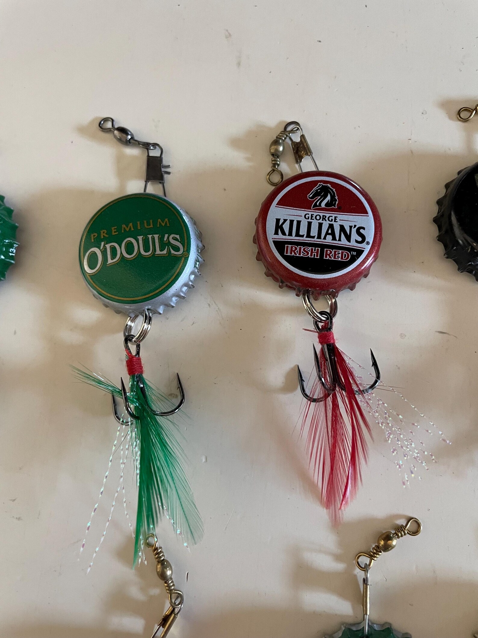 Bottle Cap Fishing Lures Choice of 2 With Hook Cover - Etsy