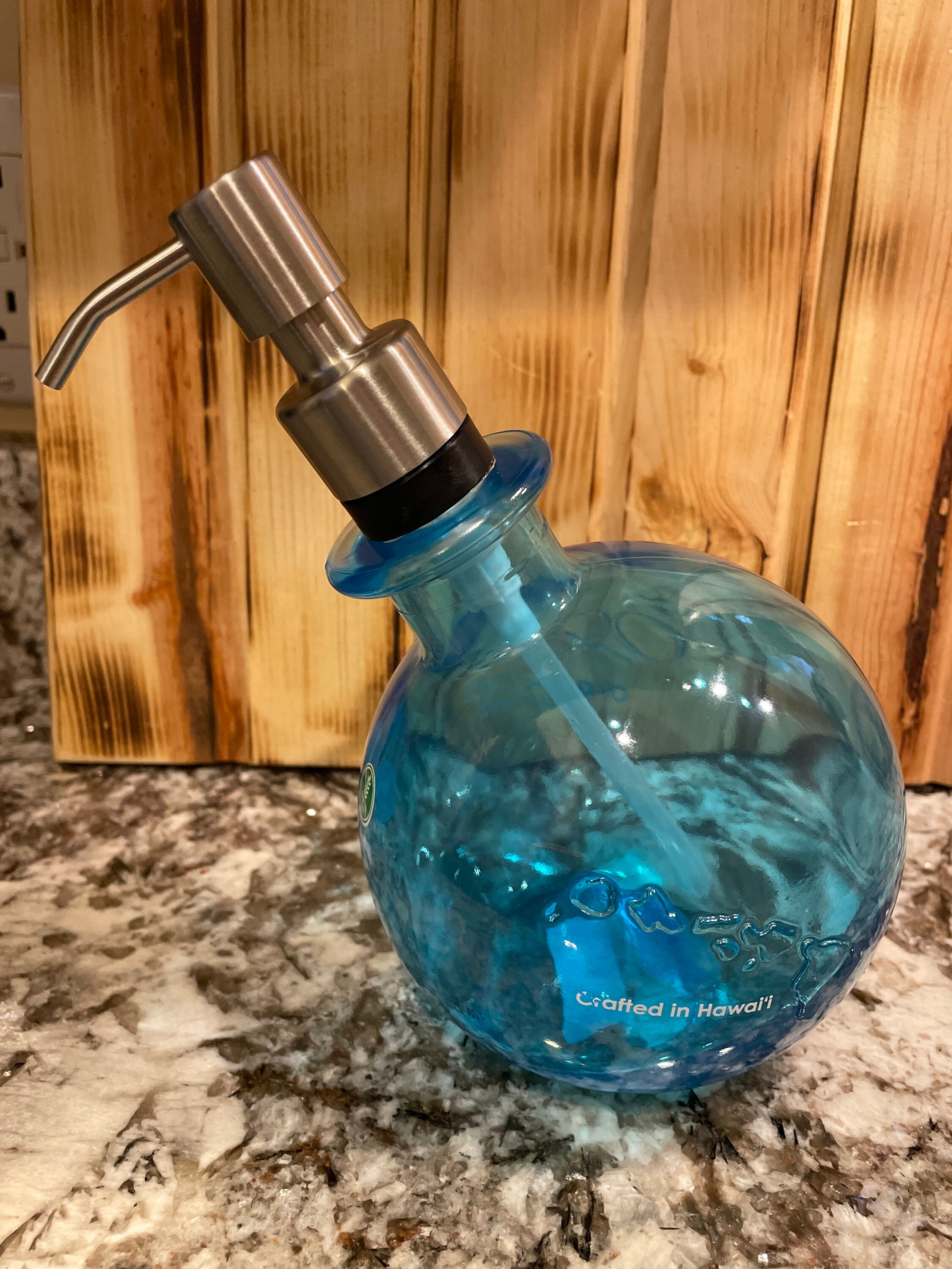 Ocean Organic Vodka Soap Dispenser Crafted in Hawaii - Etsy
