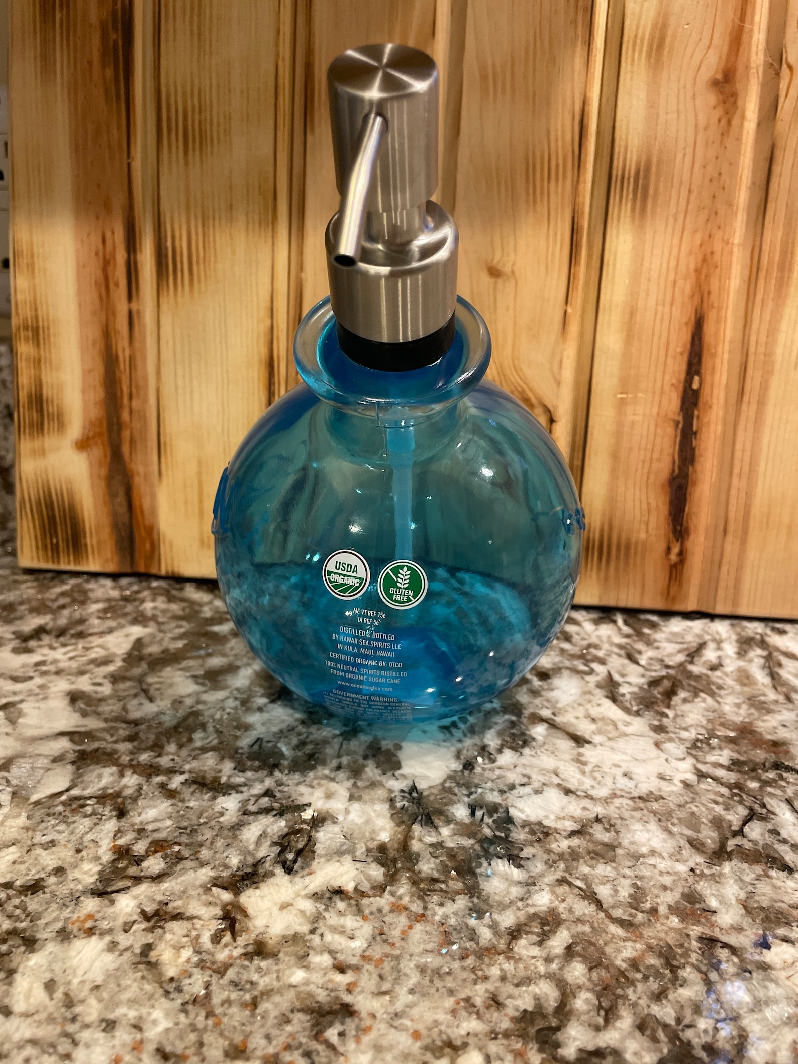 Ocean Organic Vodka Soap Dispenser Crafted in Hawaii - Etsy