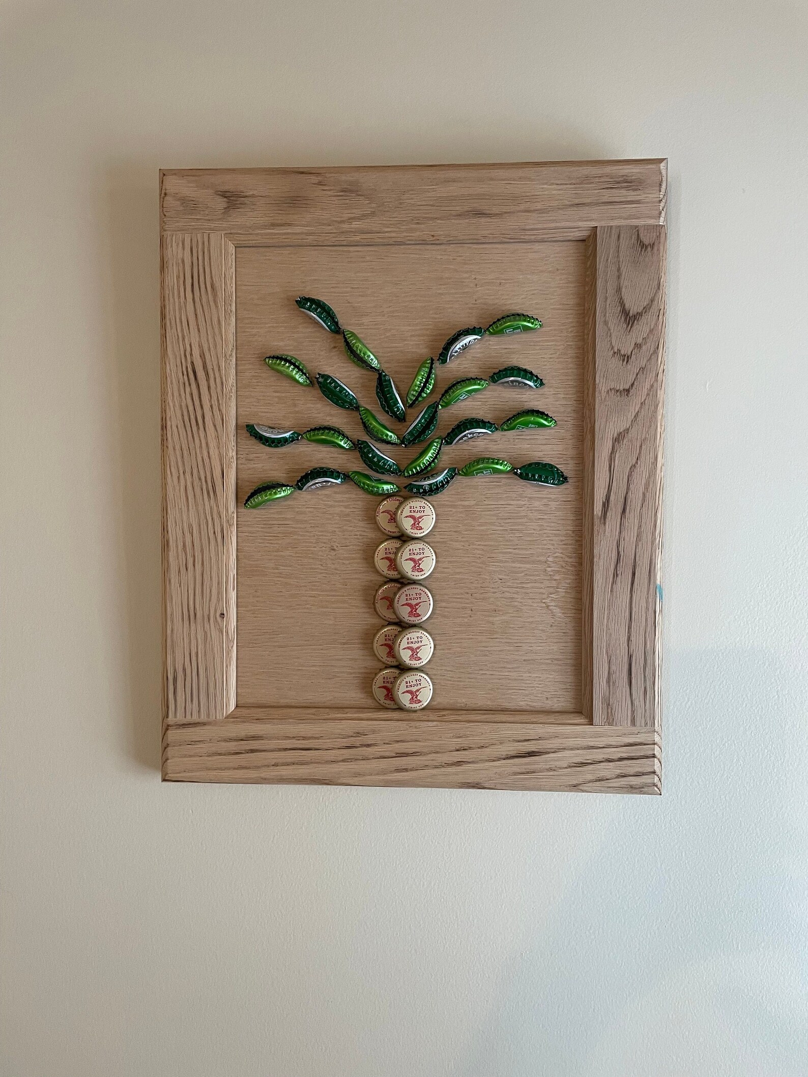 Bottle Cap Palm Tree Wall Hanging - Etsy