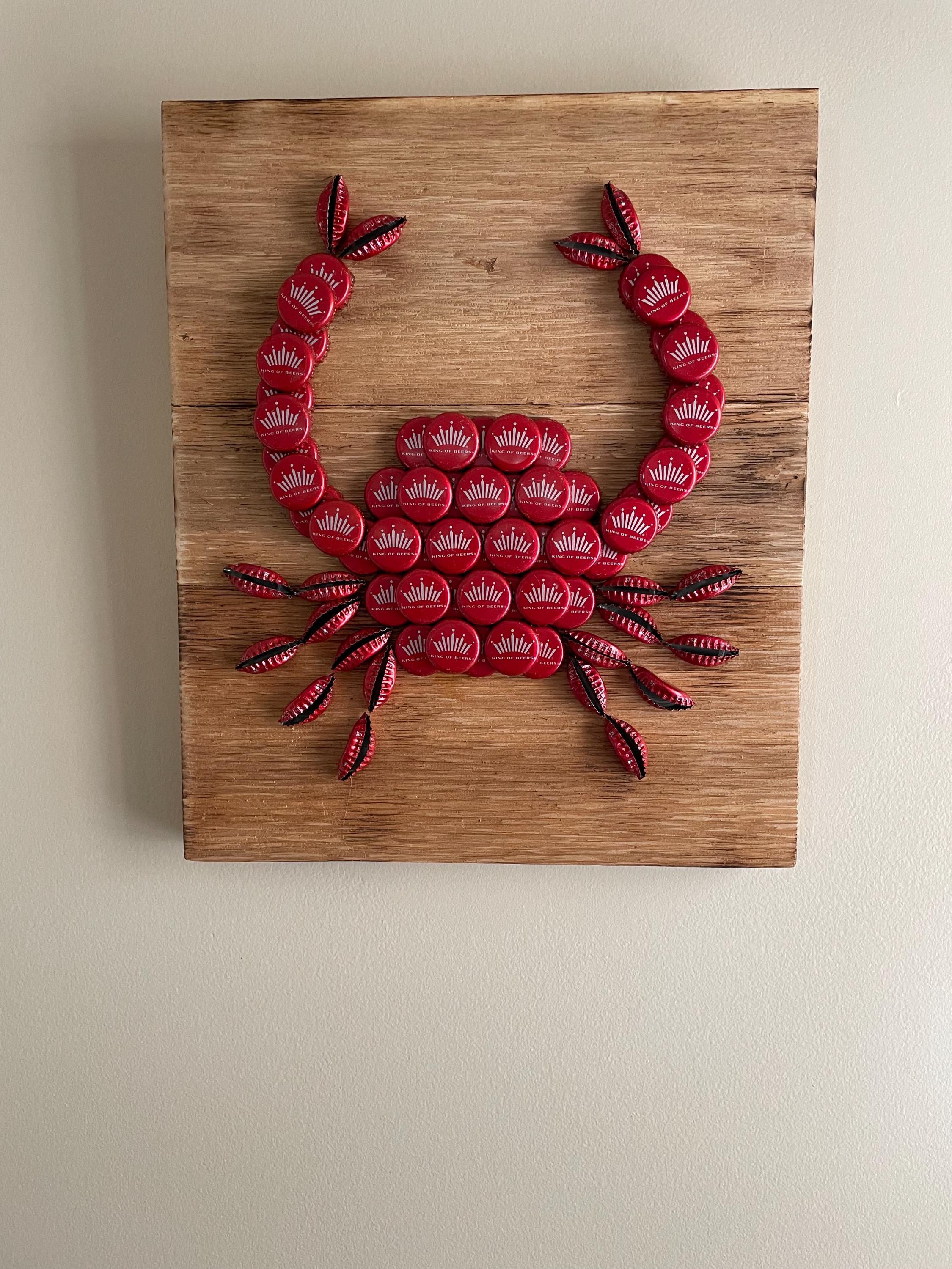 Budweiser Beer Bottle Cap Crab Wall Hanging - Etsy