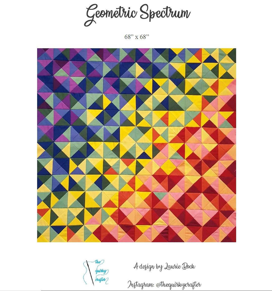 Geometric Spectrum Pattern pdf | Etsy