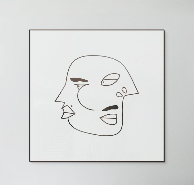 Picasso Style Wall Art, Picasso Printable Line Art, Picasso Line Art ...