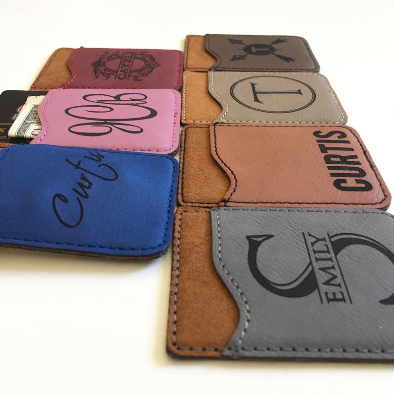 Monogrammed Cell Phone Card Holder Personalized Phone Wallet | Etsy