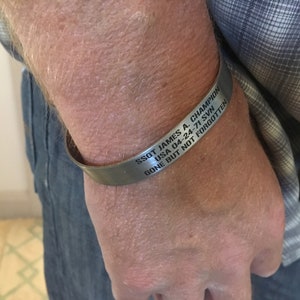 Memorial Bracelet in Memory of Soldier Bracelet Honor the Fallen ...