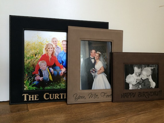 Picture Frame Anniversary Family Photo Frame Leather Hanging | Etsy