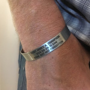 Custom Memorial Bracelet Memorial Gift Jewerly Rememberance Gift ...